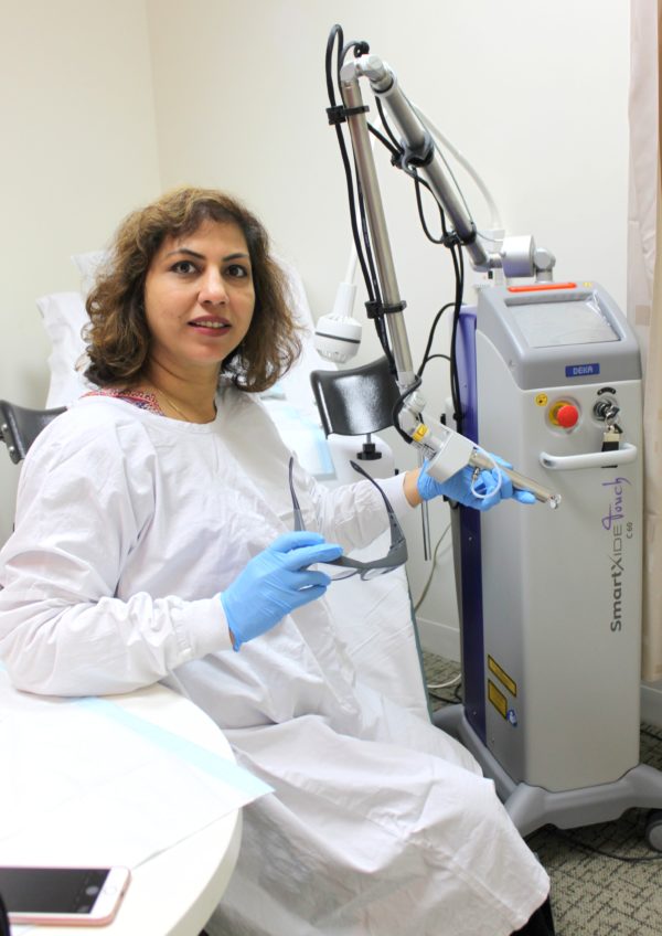 Dr. Ruchi with Robot - RUCHI